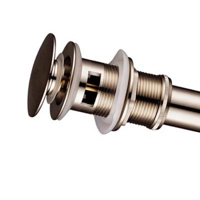 Cina Montaggi del tubo di scarico del lavandino del bagno con straripamento Rose Gold Brass Push Button in vendita