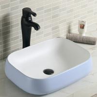China Formaldehyde-Free Small Rectangular Sink No Cracking Or Fading White Wash Basin for sale