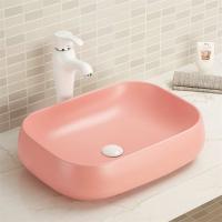 China Formaldehyde-Free Small Rectangular Sink No Cracking Or Fading White Wash Basin for sale