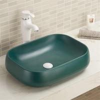 China Formaldehyde-Free Small Rectangular Sink No Cracking Or Fading White Wash Basin for sale