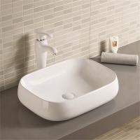China Formaldehyde-Free Small Rectangular Sink No Cracking Or Fading White Wash Basin for sale