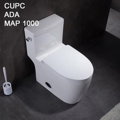 Cina Porcellana di un pezzo a 21 pollici del cassettone di Ada Comfort Height Toilet 1,6 Gpf alta in vendita