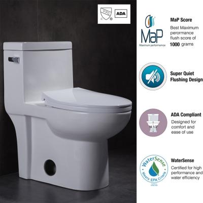 Cina La fine a livello di Ada One Piece Toilet Single Siphonic coppia gli articoli sanitari in vendita