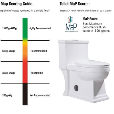 Cina Handicap Ada Elongated Toilet standard americana una conservazione dell'acqua di 1 pezzo in vendita