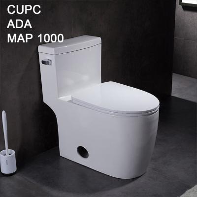 China 1 Piece Compact Elongated Comfort Height Toilet Commode Siphon Wc Integrated for sale