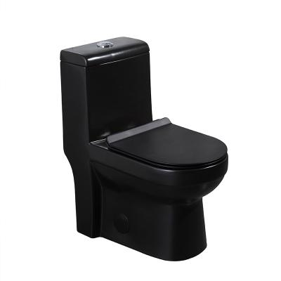Cina Sifone prolungato di un pezzo nero Jet Toilet Flushing Systems di Gpf delle toilette 1,6 in vendita