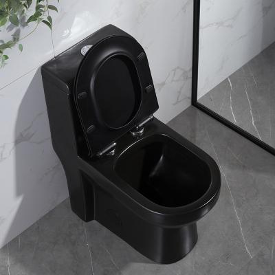 Cina Sifone prolungato di un pezzo nero Jet Toilet Flushing Systems di Gpf delle toilette 1,6 in vendita