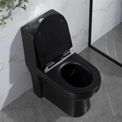 Cina Sifone prolungato di un pezzo nero Jet Toilet Flushing Systems di Gpf delle toilette 1,6 in vendita