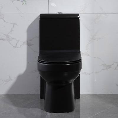 Cina Sifone prolungato di un pezzo nero Jet Toilet Flushing Systems di Gpf delle toilette 1,6 in vendita