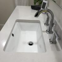 China Ada Compliant Wall Mount Bathroom Sink Ceramic Undermount Basin for sale
