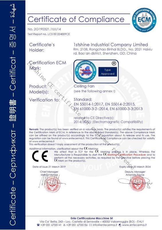 CB - 1stshine Industrial Company Limited