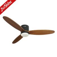 China Modern Decorative Remote LED Ceiling Fan Flush Mount 3 Color Lighting for sale