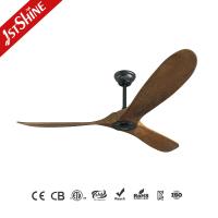 China 220v Solid Wood Ceiling Fan Low Power Consumption Power Efficient for sale