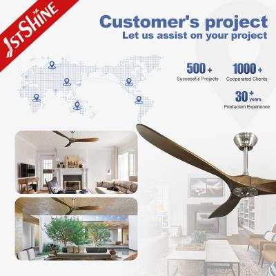 Cina RoHS OEM Ventilatori per soffitti in legno per magazzini commerciali per estate e inverno in vendita