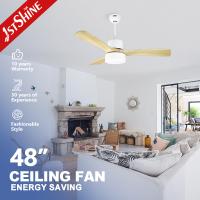 China Decorative DC220V Solid Wood Ceiling Fan High Speed Energy Saving for sale