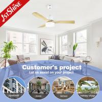 China Decorative DC220V Solid Wood Ceiling Fan High Speed Energy Saving for sale