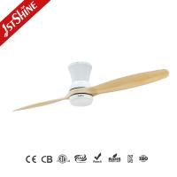China DC Motor 56 Inch Solid Wood Ceiling Fan Decorative Remote Control for sale