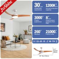 China Decorative Dimmable LED Ceiling Fan With Remote Control Energy Saving for sale