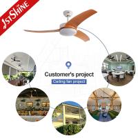 China Decorative Dimmable LED Ceiling Fan With Remote Control Energy Saving for sale