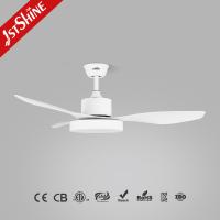 China 18 Watt LED Light Plastic Ceiling Fan Silent With Remote Control for sale