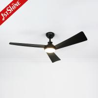 China 52 Inch Dimmable LED Light Ceiling Fan With Lights Remote Control 6 Speed for sale