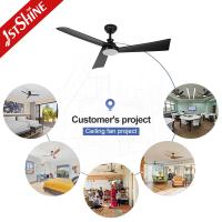 China 52 Inch Dimmable LED Light Ceiling Fan With Lights Remote Control 6 Speed for sale