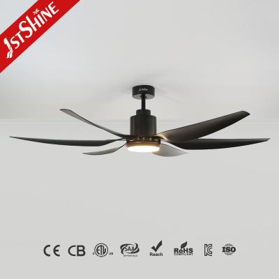 China Modern Black Ceiling Fan With Light ABS Blade Energy Saving Low Noise for sale