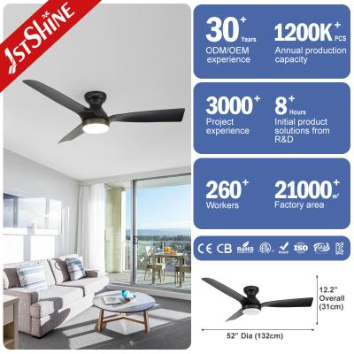 China 5 Speed Remote Control Decorative Ceiling Fan , Mdf Blades Black Plastic Ceiling Fan for sale