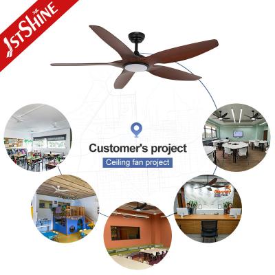 Cina soggiorno Fancy 52 Inch LED soffitto ventilatore ABS lame corpo LED Lampada Air Cooler in vendita
