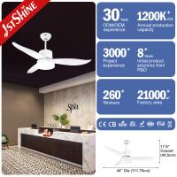 China Modern Indoor Plastic Ceiling Fan With Light And Remote Control 3 Speed for sale