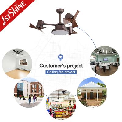 Cina Pale di plastica del motore a corrente alternata di Dimmable LED dell'ABS moderno a 44 pollici del ventilatore da soffitto in vendita