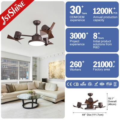 Cina Pale di plastica del motore a corrente alternata di Dimmable LED dell'ABS moderno a 44 pollici del ventilatore da soffitto in vendita