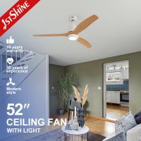 China White Silent DC Ceiling Fan With 6 Speed Choice Smart Remote Control for sale