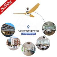 China 100% Copper DC Motor Modern Plastic Ceiling Fan With Led Light Remote Control for sale