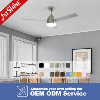 China Adjustable Light Quiet Motor LED Ceiling Fan With 3 MDF Blade for sale