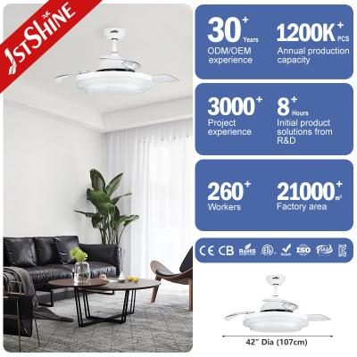Cina Il ventilatore da soffitto astuto a 42 pollici invisibile della camera da letto con il CE della luce del LED ha approvato in vendita