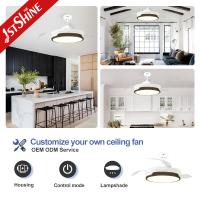 China Modern Retractable DC 65W Smart Ceiling Fan Light Dimmable 6 Speed for sale