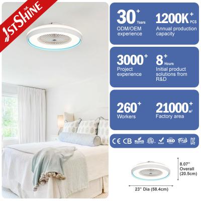 Cina Ventilatore da soffitto per camera da letto OEM 6500K con luce, motore DC da 24 pollici, 6 velocità in vendita