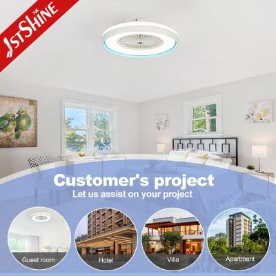 Cina Ventilatore da soffitto per camera da letto OEM 6500K con luce, motore DC da 24 pollici, 6 velocità in vendita