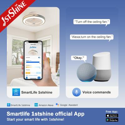 China 20 Inches Low Profile Ceiling Fan Flush Mount Ceiling Fan With Light Remote Control for sale