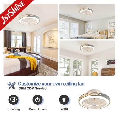 China 20 Inches Low Profile Ceiling Fan Flush Mount Ceiling Fan With Light Remote Control for sale