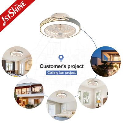 China 20 Inches Low Profile Ceiling Fan Flush Mount Ceiling Fan With Light Remote Control for sale