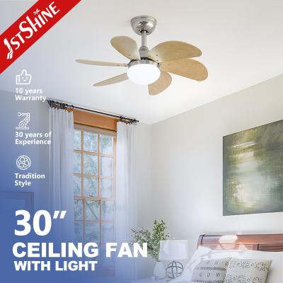 China 30 inch traditionele indoor LED plafond ventilator afstandsbediening 6 snelheid DC motor for sale