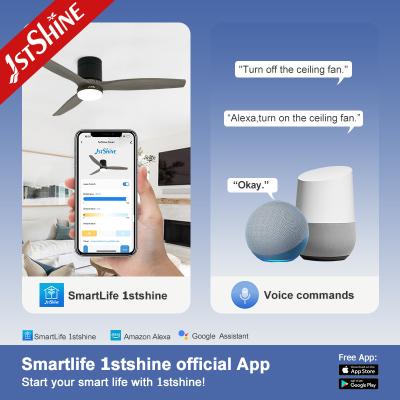 Cina Ventilatore di soffitto a montaggio a scarico in legno massello decorativo con luce a LED 6 velocità telecomando in vendita