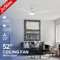 China Plastic High RPM Dimmable LED Ceiling Fan Light With Remote Control for sale