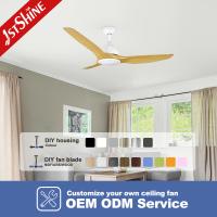 China Energy Saving 230V LED 64 Inch Ceiling Fan With Light And Remote for sale