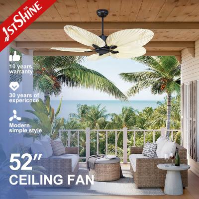 China 1stshine decoratieve Plafondventilatorvilla Exotisch Maleisië 5 Palmbladen for sale