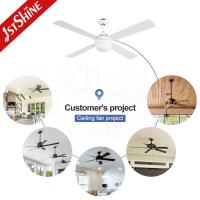 China Color Changing Lighting Dimmable LED Indoor Ceiling Fan With Remote Control for sale