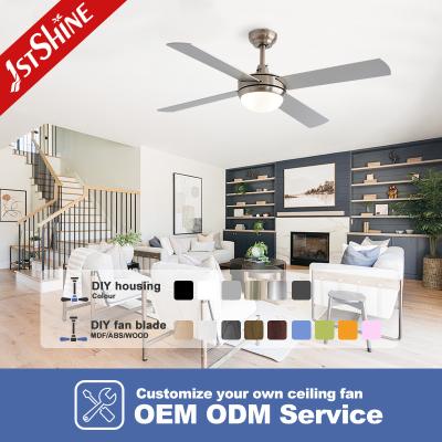 中国 ホテル用 4 MdfブレードACモーター付きの便利な現代的な天井扇風機ライト 販売のため