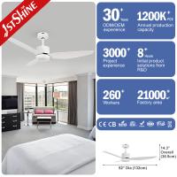 China DC Ceiling Fan With Remote Control Plastic Blades High-Speed for sale